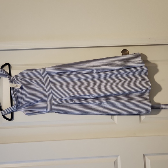 New York & Company | Dresses | New York Company Blue And White Pleated ...